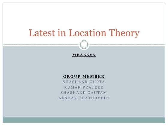 Central place theory of august losch | PPTX | Business | Business and ...