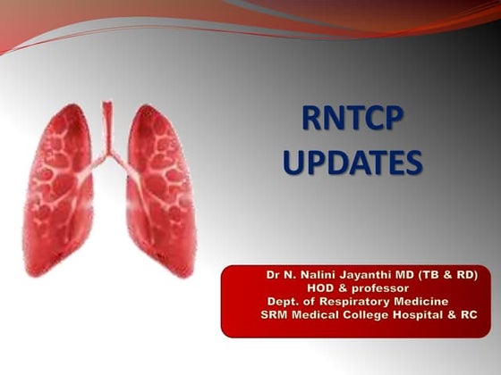 National tuberculosis control programme | PPT