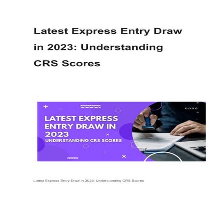 Canada CRS Score Calculator Guide 2025: Check Your PR Points | PDF