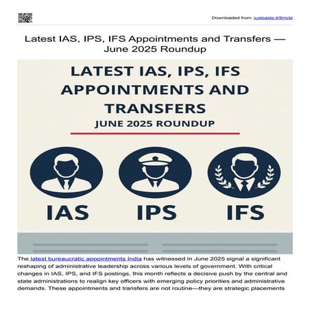 Latest IAS, IPS, IFS Appointments and Transfers.pdf