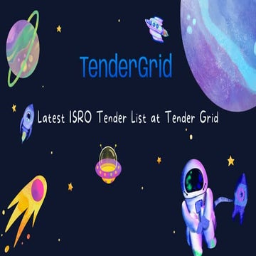 Get Latest ISRO Tender List at Tender Grid | PDF
