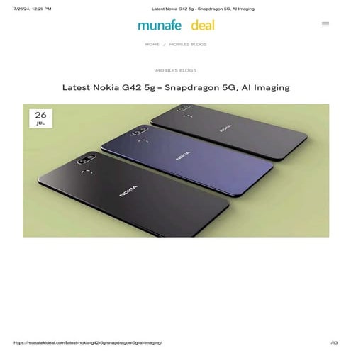 Latest Nokia G42 5g – Snapdragon 5G, AI Imaging.pdf