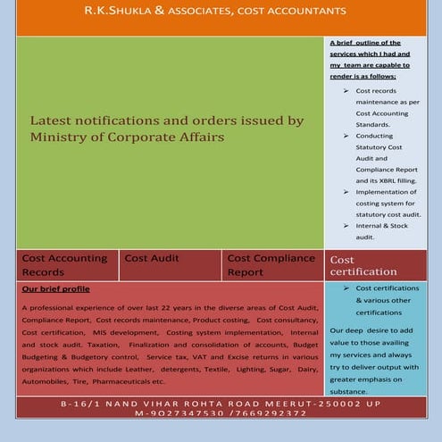 COST ACCOUNTING RECORD RULES ( CARR) | PPTX