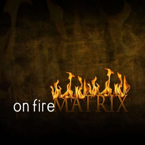 On Fire Matrix Presentation | PPTX