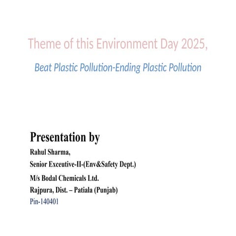 plastic pollution a curse to nature and its natural significance. | PPT