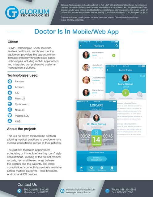 Healthcare case studies_Glorium_Technologies | PDF | Cloud Computing | Internet