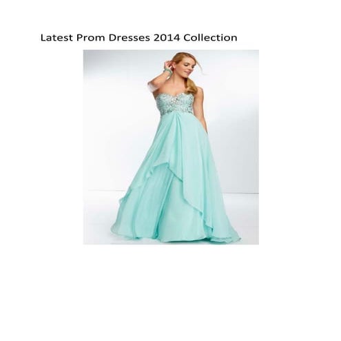 Latest Prom Dresses 2014 Collection | PDF | Women\'s Clothing | Women ...