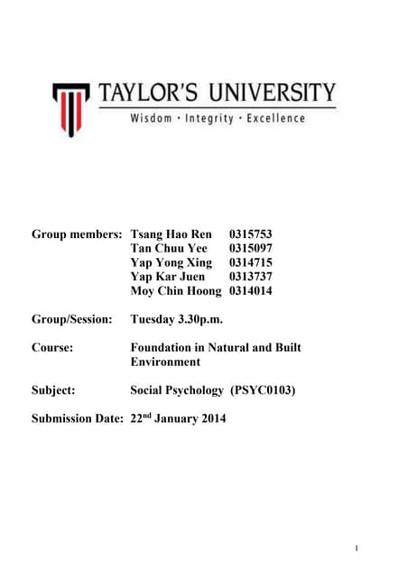 Statistics student sample project (1) | DOC