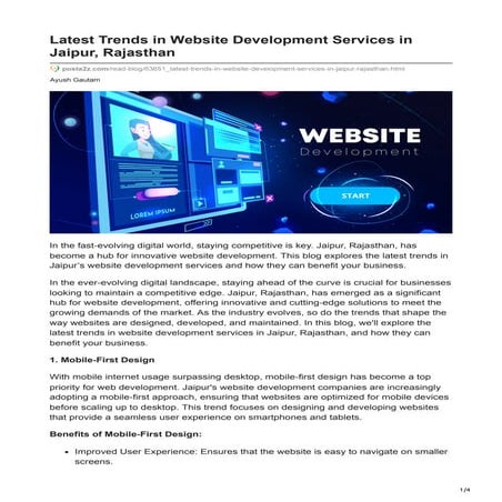 Latest Trends in Website Development Services in Jaipur Rajasthan.pdf