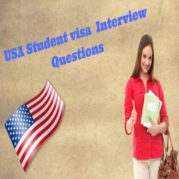 Latest USA Student F1 visa Interview Questions & Tips | PPTX