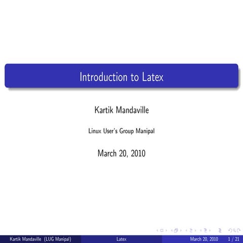 Latex | PPT