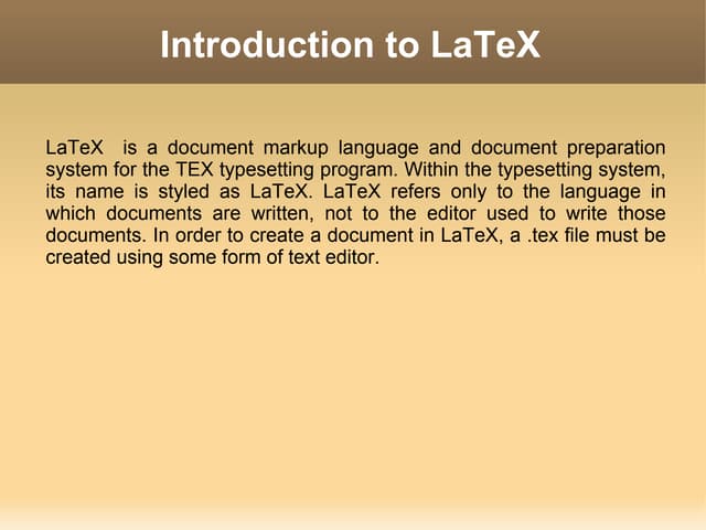 Latex | Ppt