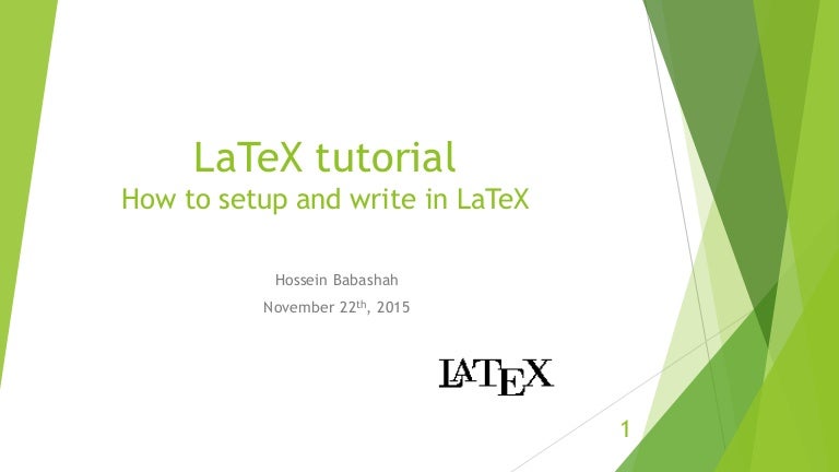 Latex Tutorial With Texstudio