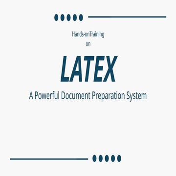 How to use Latex in Paper , Book writing in an easy way | PPT