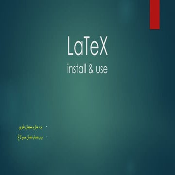 learning and install LaTeX to student.pptx