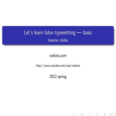 Latex Basic | Ppt