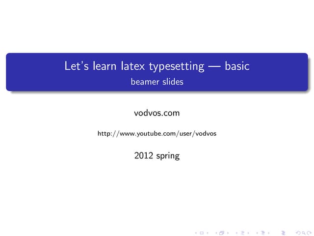 Latex Basic | Ppt