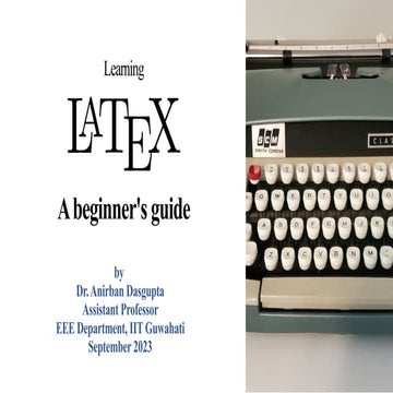 A Tutorial on LaTeX for Creating Professional Documents | PPT