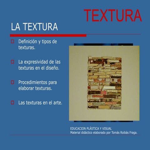 Clasificación de texturas : táctiles y visuales | PDF