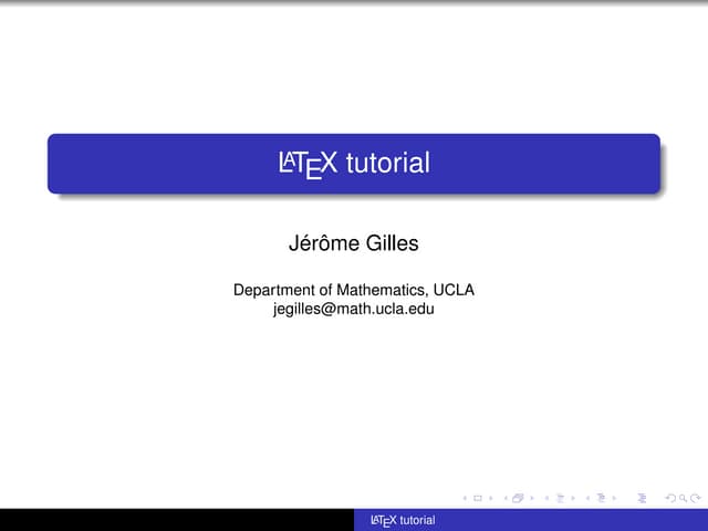 Introduction to LaTex | PDF | Desktop Publishing | Computer Software and Applications