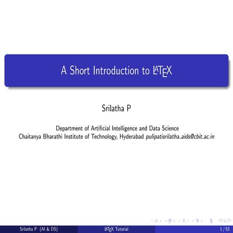 Latex introduction tutorial for daily wo | PDF