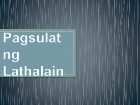Pagsulat ng balita | PPT