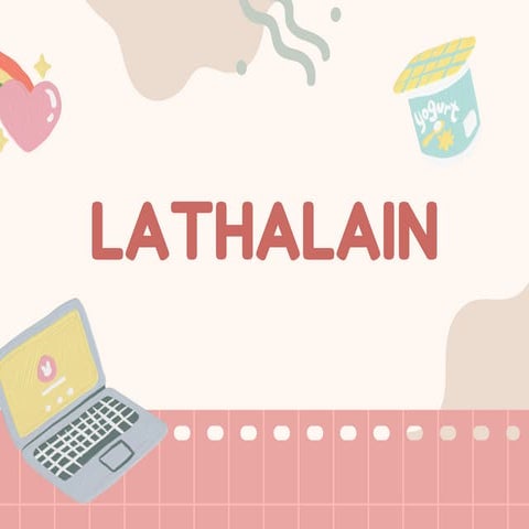 LATHALAIN POWER POINT GRADE - 8 FILIPINO | PPTX