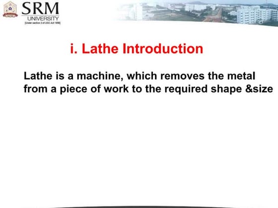 LATHE MACHINE NOTES BY POLAYYA CHINTADA | DOCX