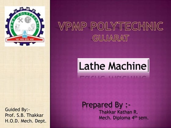 Lathe machine operations | PPT