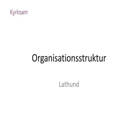 Vad är kyrksam? | PPTX