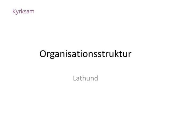 Vad är kyrksam? | PPTX