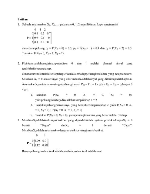 Proses stokastik | PPTX