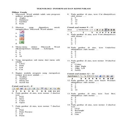 Latihan Soal TIK Kelas VIII Semester II | DOCX