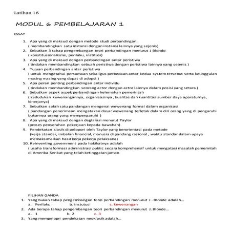 SRI SUWANTI - MIP - Latihan 18 | PDF