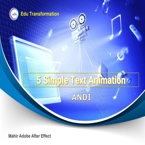 Latihan 2 Membuat Animasi Teks Menulis Baru.ppt