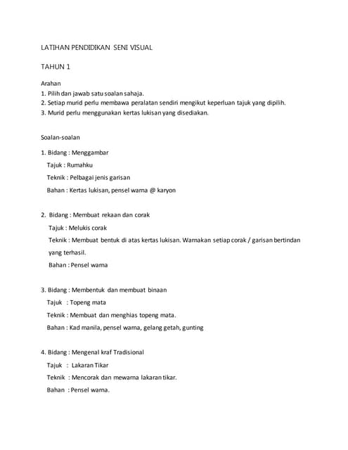 Soalan PSV Tahun 6 | DOCX