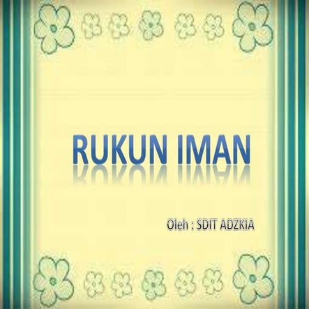rukun iman | PPTX
