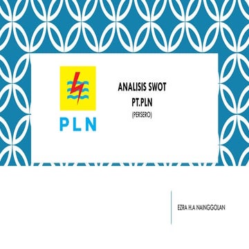 ANALISIS SWOT PT. PLN persero idn .pptx