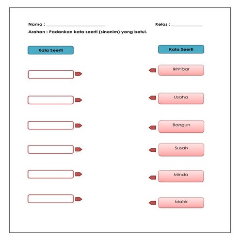 Latihan sinonim | DOCX