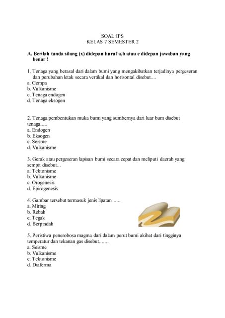 Latihan soal pts ips kelas 7 smt 2 | DOCX Latihan soal pts ips kelas 7 smt 2 | DOCX