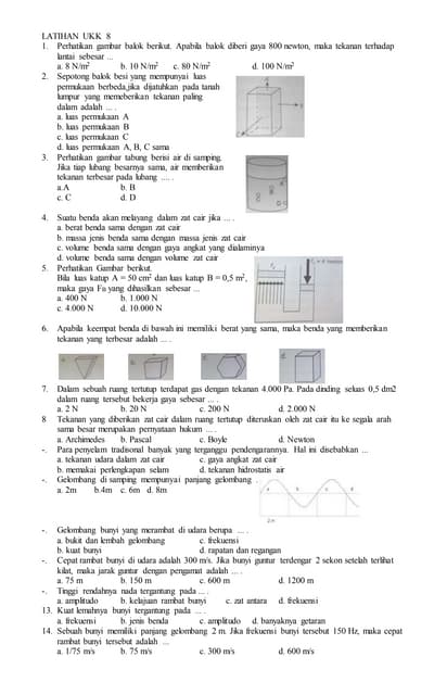 Latihan uts ipa | PDF