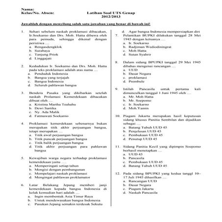 Latihan uts genap | PDF