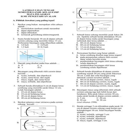 Latihan uts ipa | PDF
