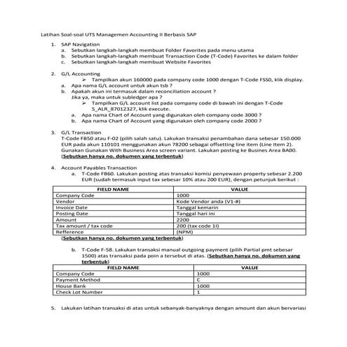 Latihan uts sap (1) | PDF