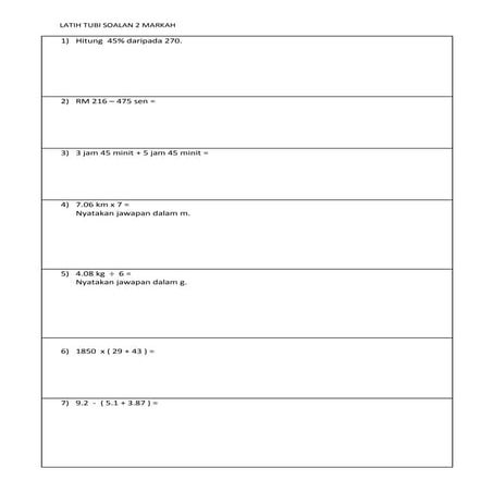Latih tubi soalan 2 markah | DOCX