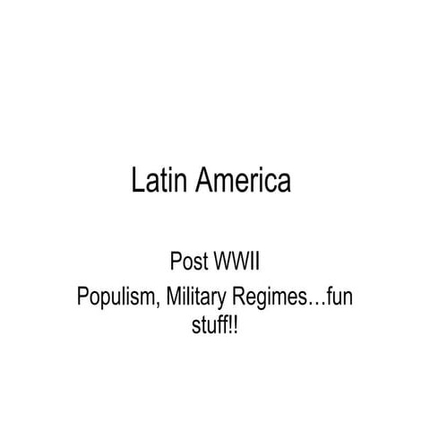 Latin America CW | PPT
