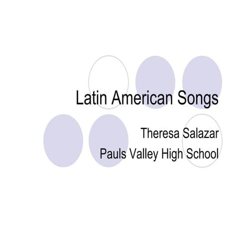 Latin American Songs | PPT