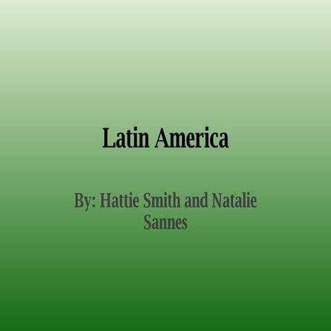 Latin America | PPT