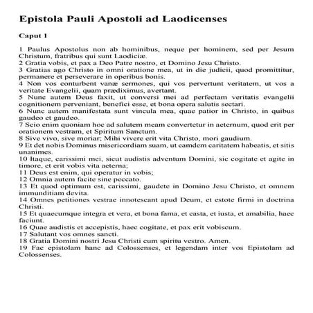 Latin - The Epistle of Paul the Apostle to the Laodiceans.pdf