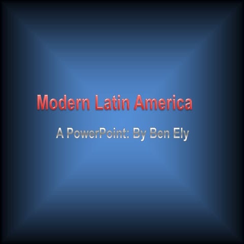 Latin america powerpoint | PPTX